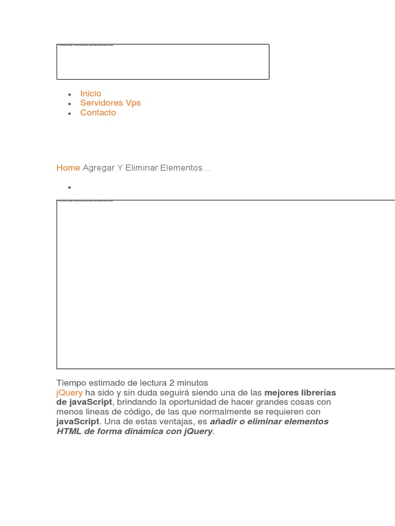 Agregar Y Eliminar Elementos de Forma Dinámica Con JQuery _ Blog ... Agregar Y Eliminar Elementos de Forma Dinámica Con JQuery _ Blog ...