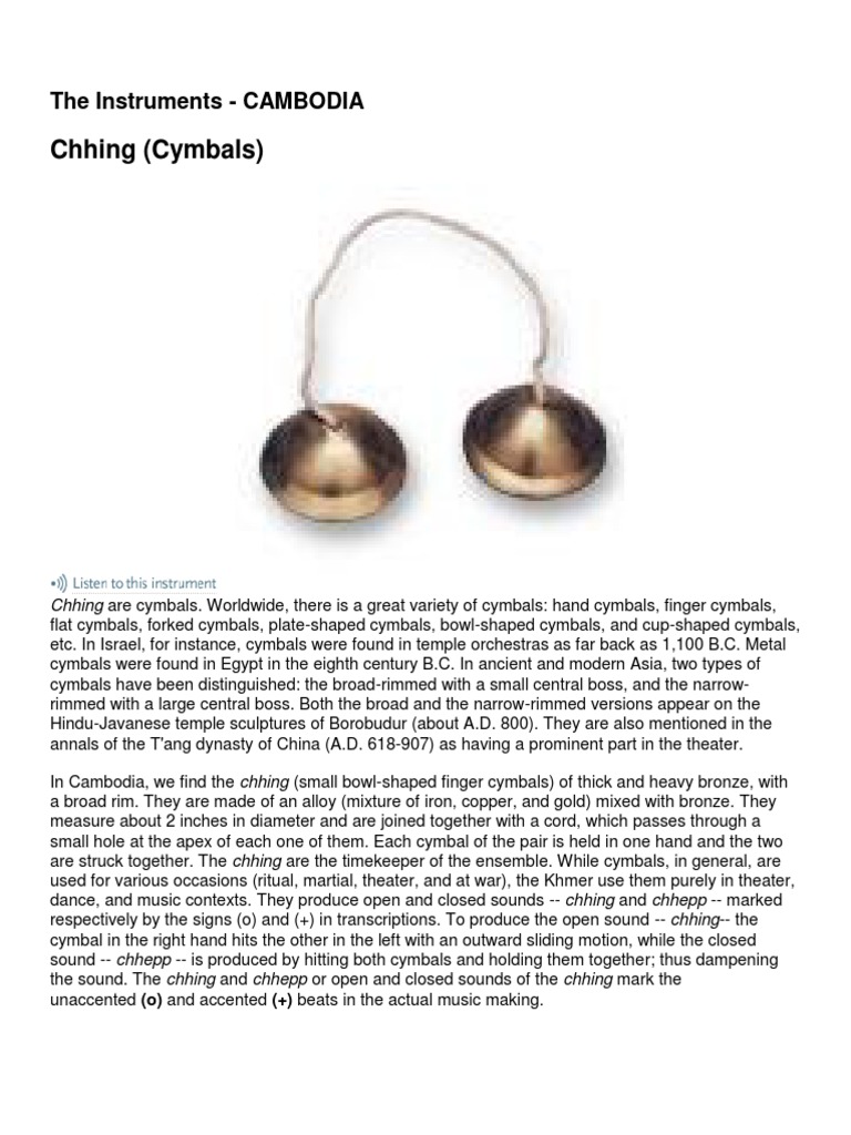 Chhing Finger Cymbals