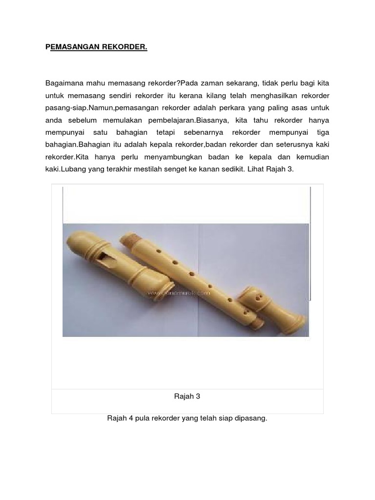 Pemasangan Rekorder | PDF