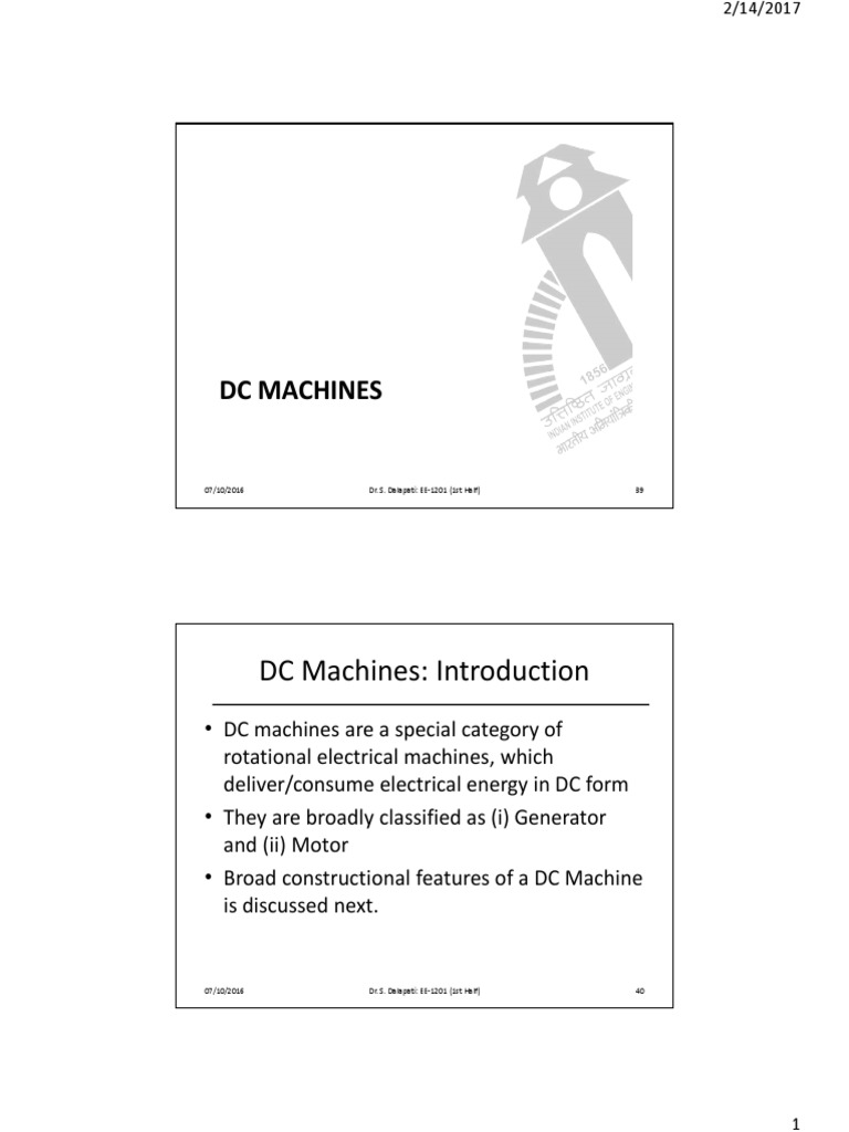 03 DC Machines | PDF | Magnetic Devices | Engines