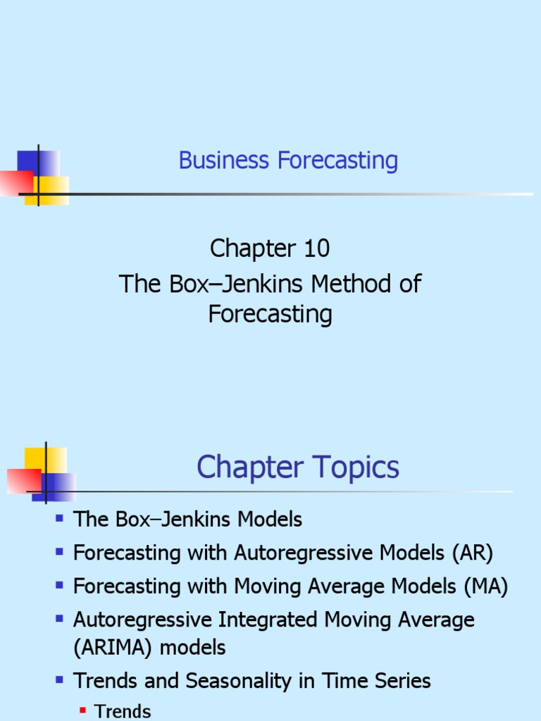 Business Forecasting: The Box-Jenkins Method of Forecasting | PDF ...