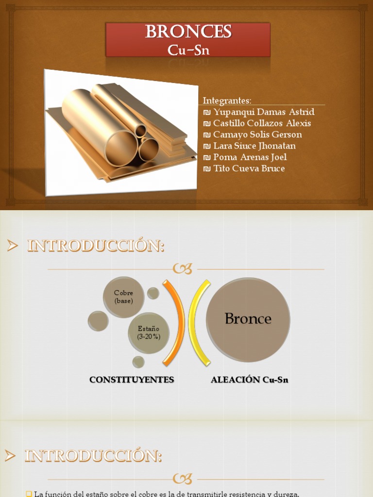 BRONCE | PDF | Bronce | Estaño