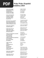 Letra Waka-Waka | PDF