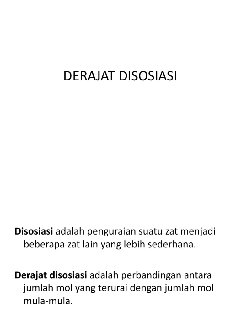 Menghitung Derajat Disosiasi Gas | PDF