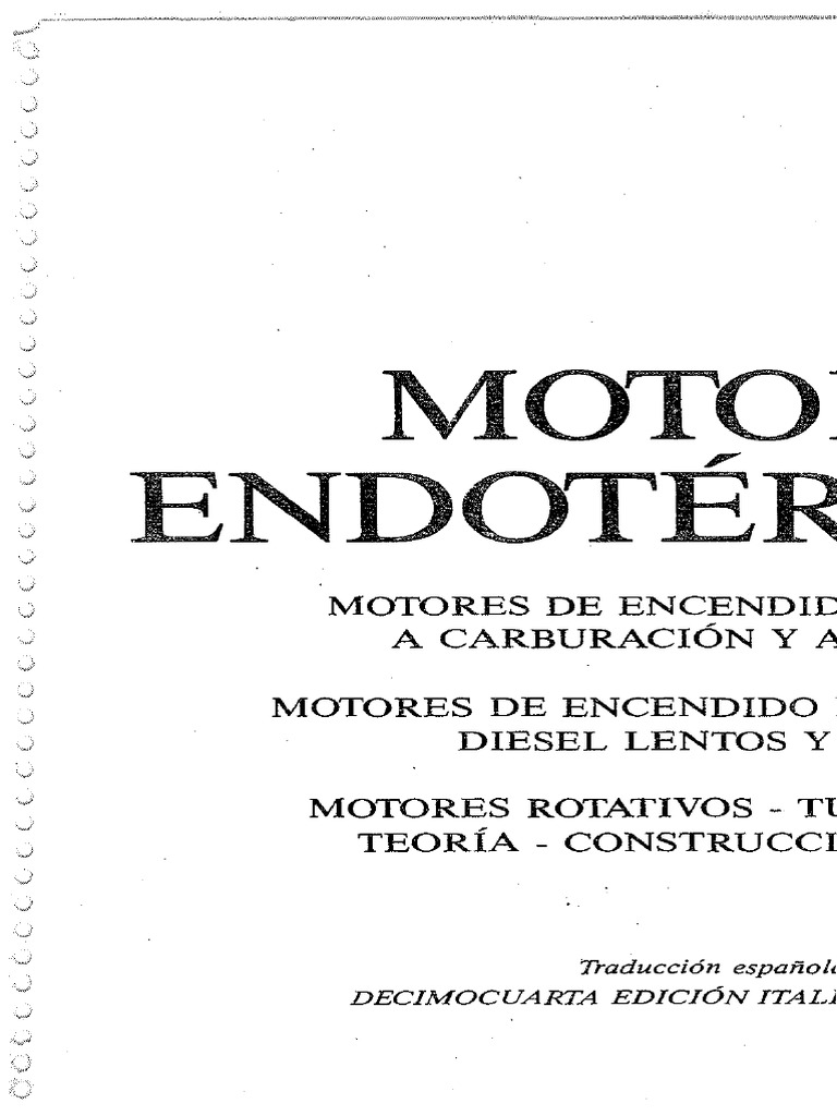 Motores Endotermicos I | PDF | Carburador | Pistón