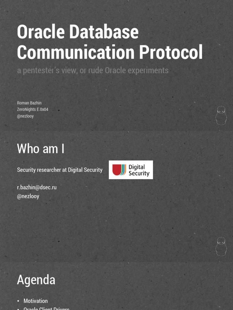 Oracle Database Communication Protocol Pdf Pdf Oracle Database File Format 