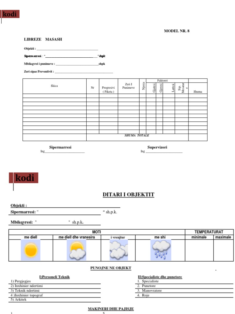Ditari I Objektit | PDF