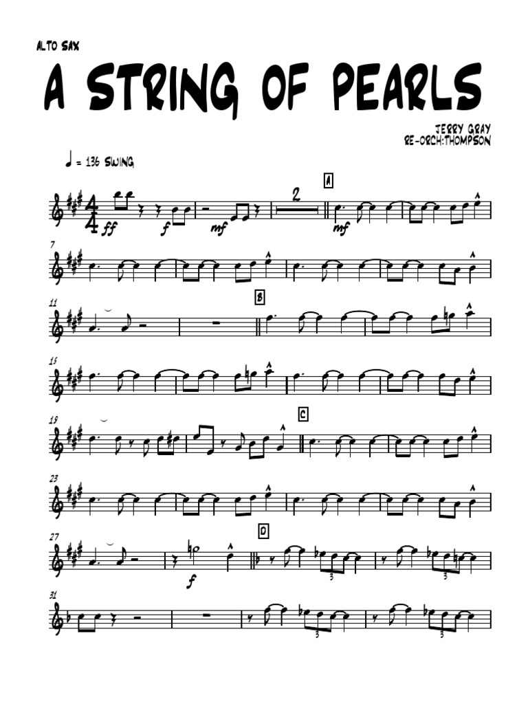 String of Pearls | PDF | American Styles Of Music | Jazz