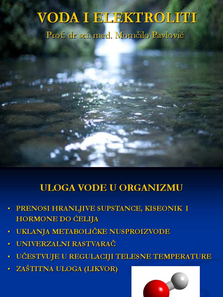 Voda I Elektroliti | PDF