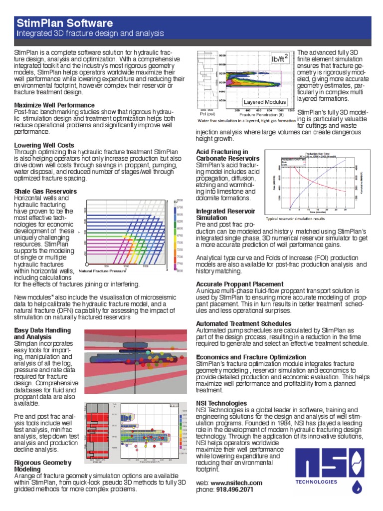 StimPlan: Advanced Hydraulic Fracturing Software | PDF | Hydraulic ...