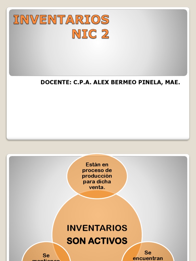 Nic 2 Inventarios | PDF | Costo | Inventario