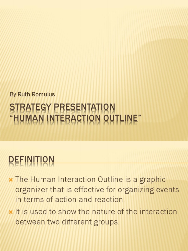 Human Interaction Outline | PDF