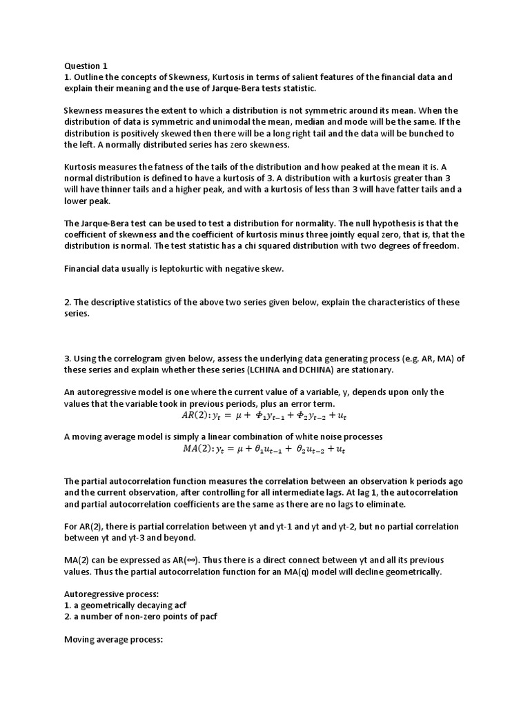 Econometrics Model Answers | Download Free PDF | Heteroscedasticity ... Econometrics Model Answers | Download Free PDF | Heteroscedasticity ...