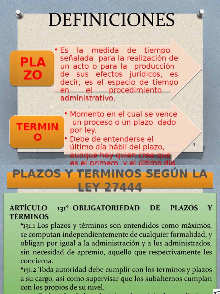 23-1 Plazos y Terminos | Prescripción | Gobierno