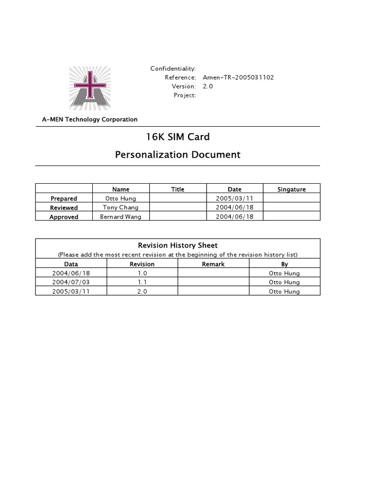 SIM Cards Personalization | PDF | Subscriber Identity Module | Computer File