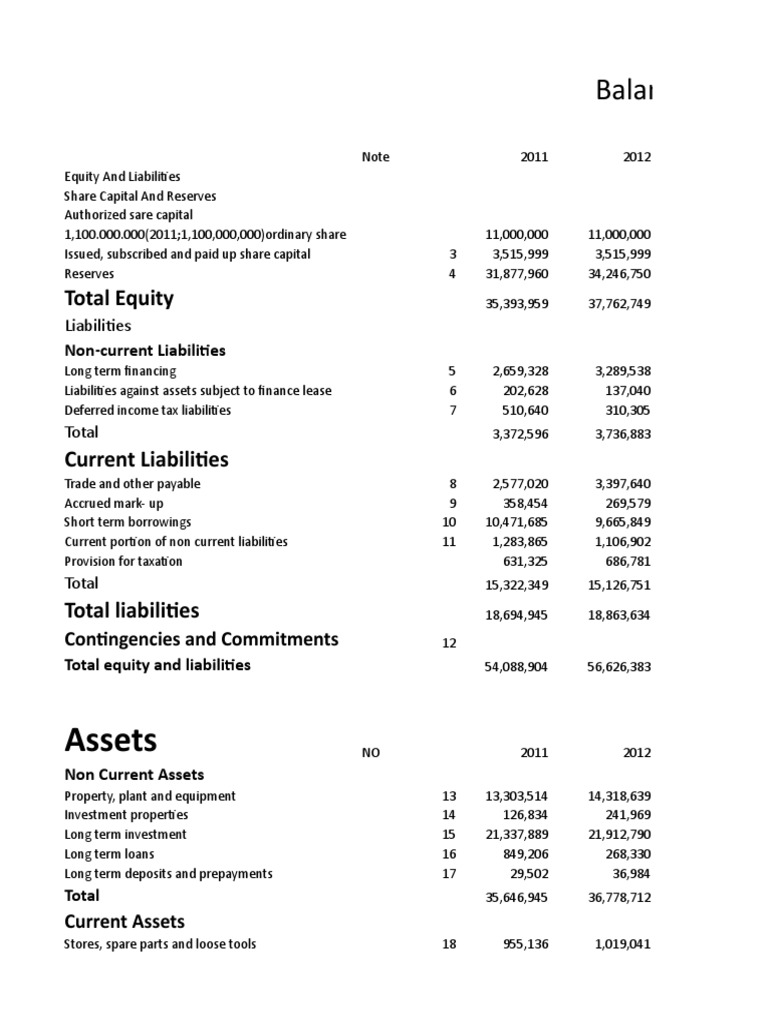 Assets: Balance Sheet | PDF | Expense | Equity (Finance)