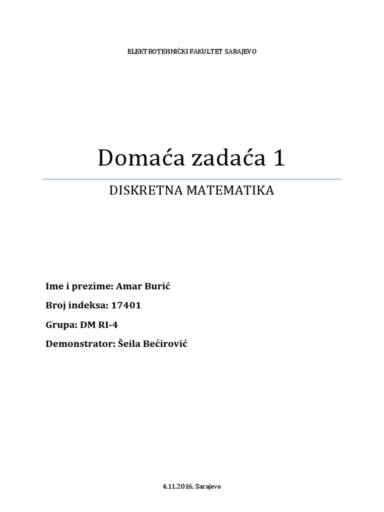 Zadaca DM | PDF