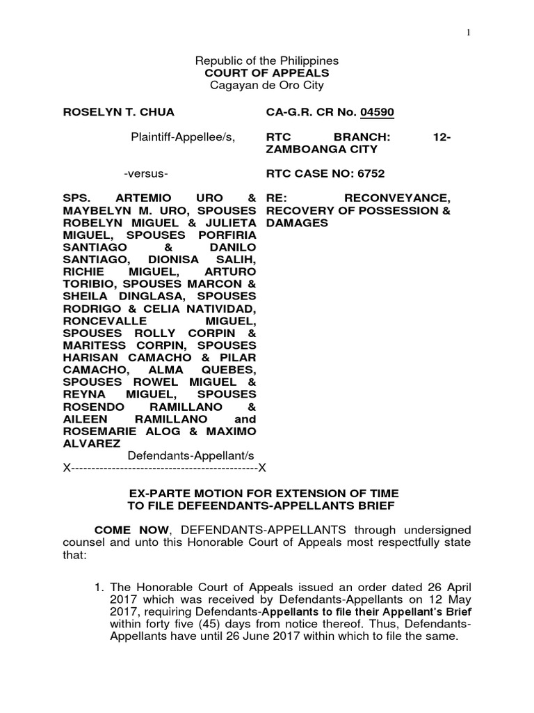 Motion for Extension | PDF | Brief (Law) | Social Institutions Motion for Extension | PDF | Brief (Law) | Social Institutions