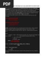 Menghitung Dosis Norepinephrine | PDF