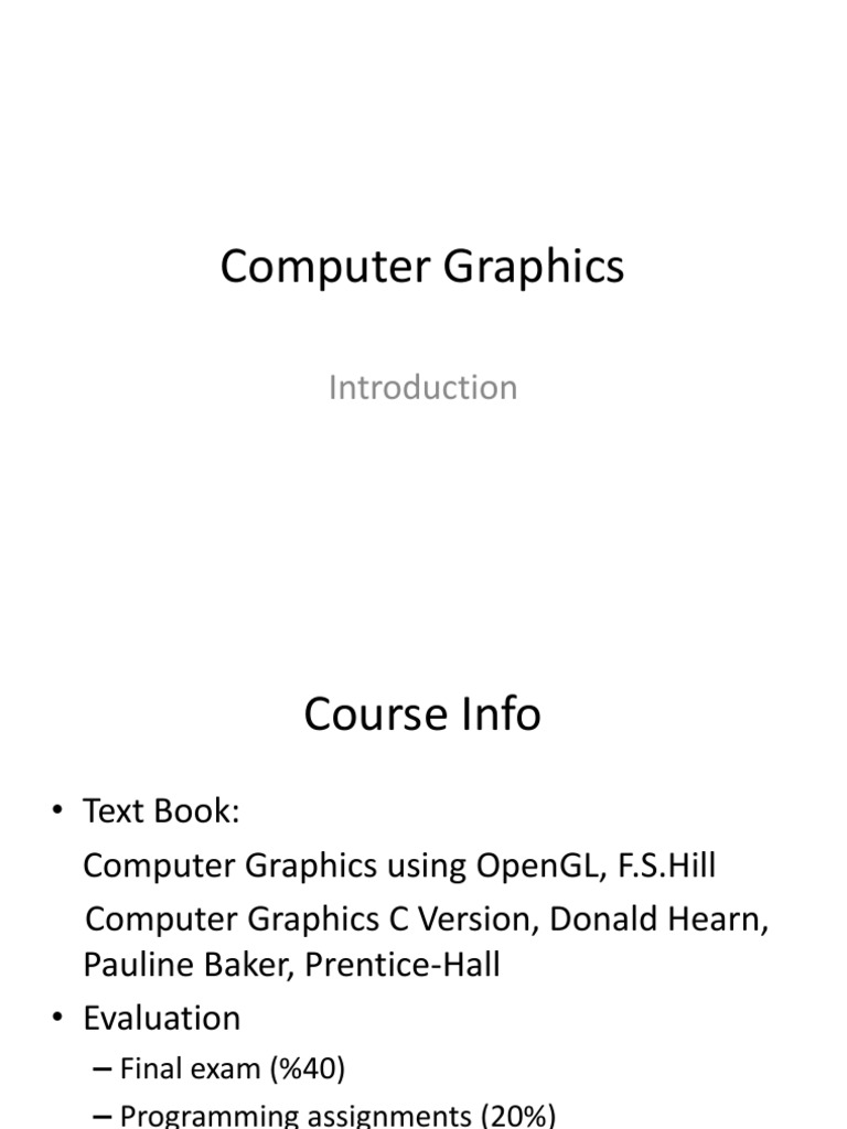Computer Graphics | PDF