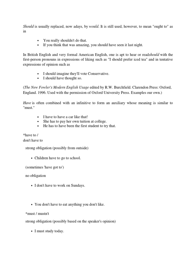 Modal of Obligations | PDF