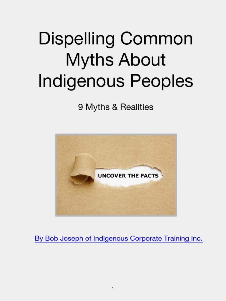 Dispelling Common Myths About Indigenous Peoples 1 | PDF | First ...