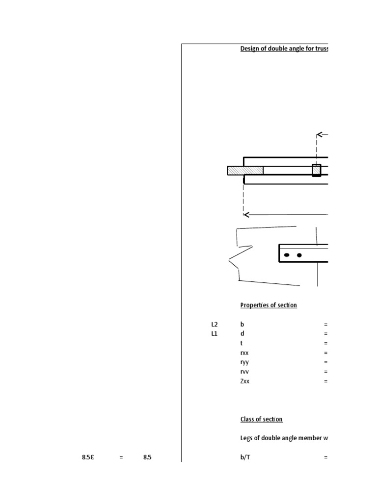 Design of Doble Angle For Truss | PDF | Building Engineering ...