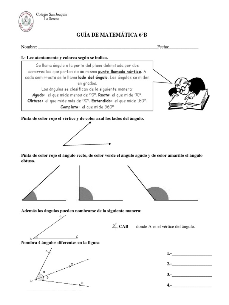 Angulos 6to Basico | PDF