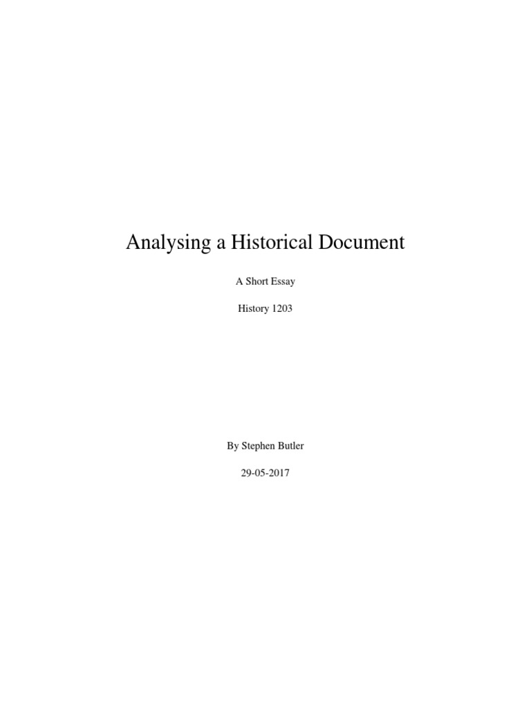 History Document Analysis Paper | PDF | South Australia | Australia