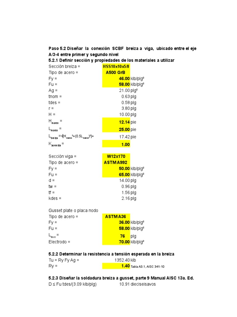 Conexion SCBF | PDF | Acero | Química