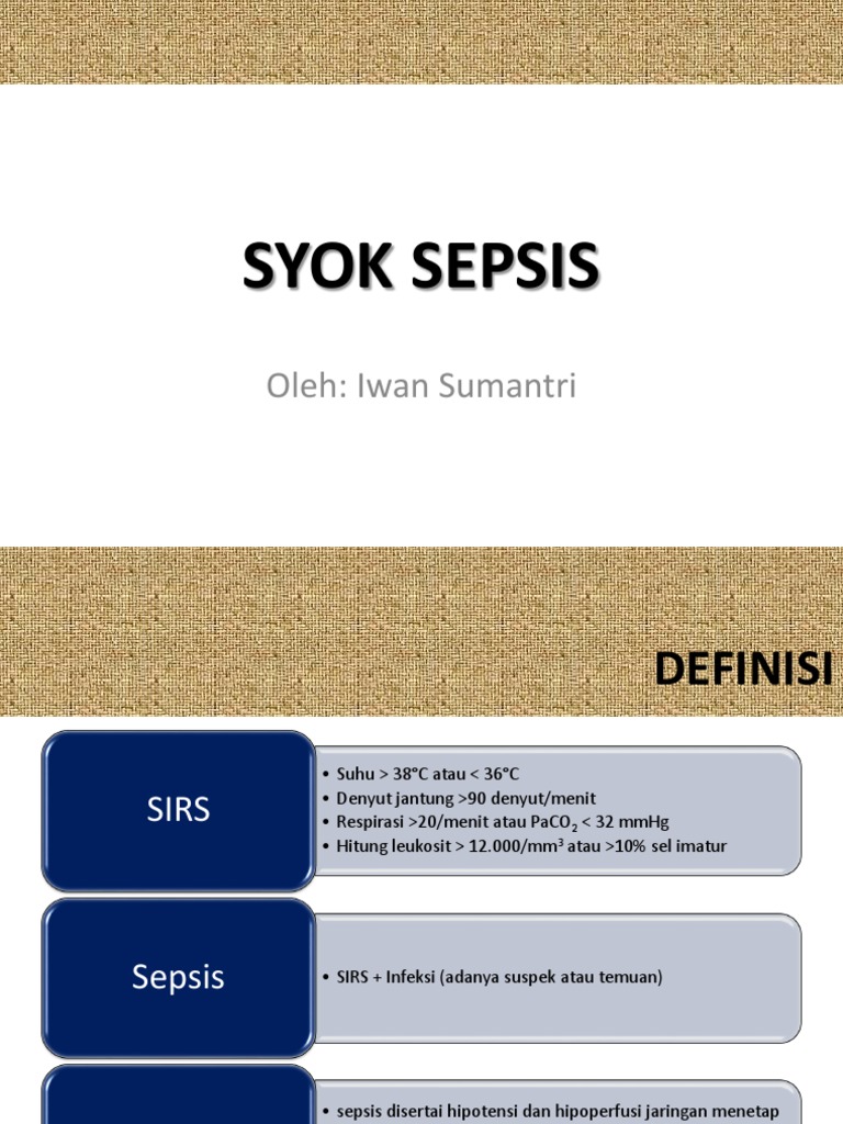 Panduan Lengkap Syok Sepsis dan Terapi | PDF