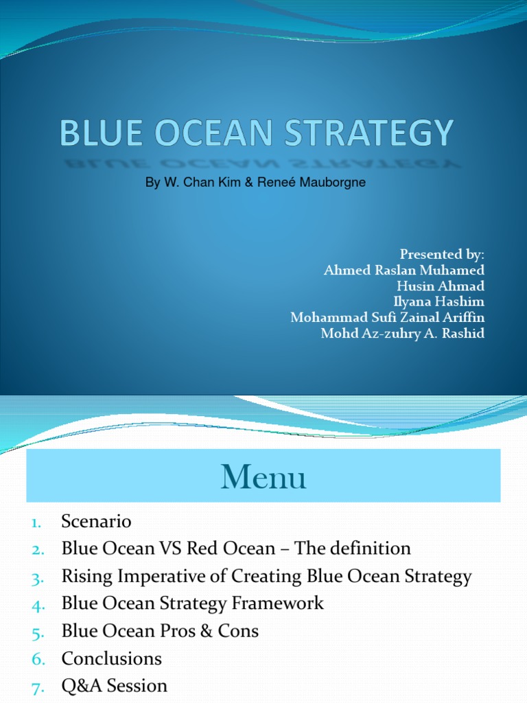 Blue Ocean Strategy Presentation | PDF | Market (Economics) | Business ...