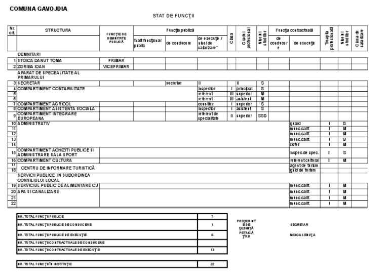 MODEL Stat de Functii | PDF