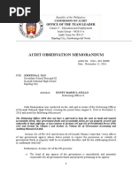 Coa Memorandum No. 2005-027 | PDF | Audit | Specification (Technical ...