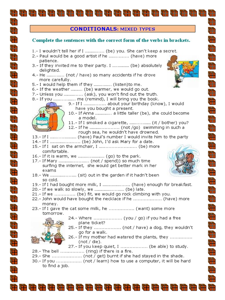 Mixed Conditionals Exercise | PDF