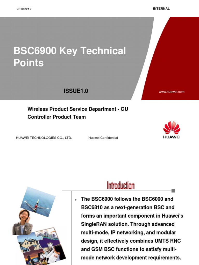 BSC6900 Key Technical Points 20100208 A V1.0 | PDF | Gsm | 3 G