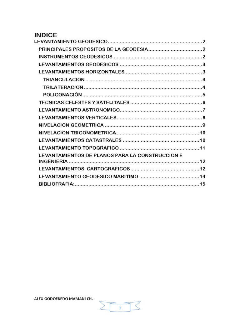 Introducción al levantamiento geodésico: objetivos, instrumentos ...