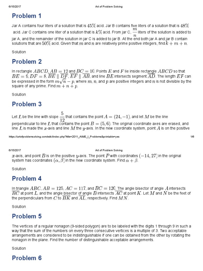 Art of Problem Solving | PDF | Perpendicular | Triangle