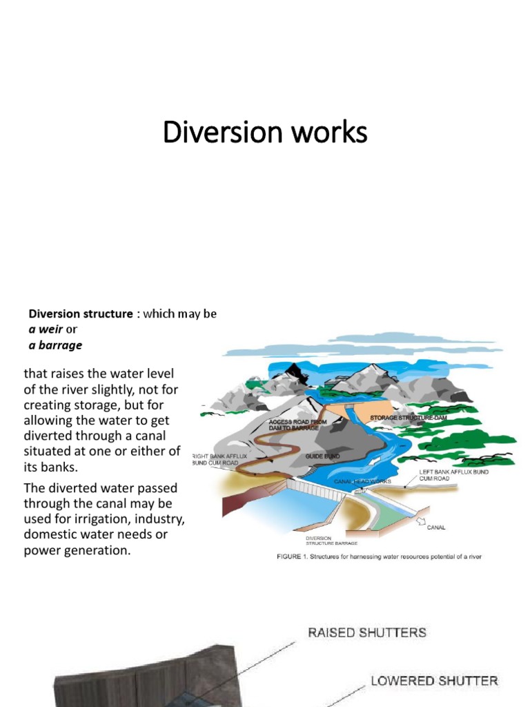 Diversion Works | PDF | Spillway | Flood