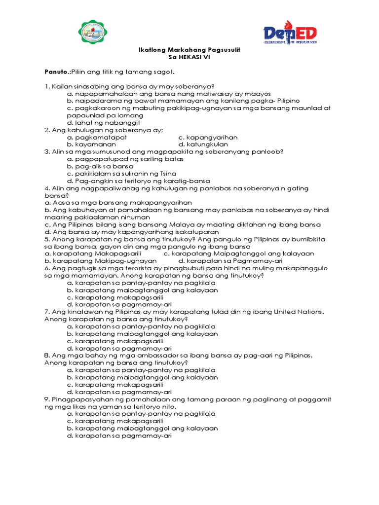 3rd HEKASI - 6 | PDF