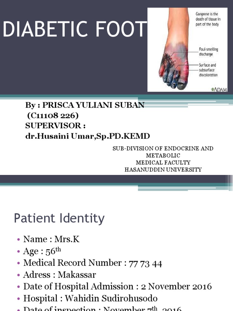 Diabetic Foot | PDF | Diabetes Mellitus | Clinical Medicine