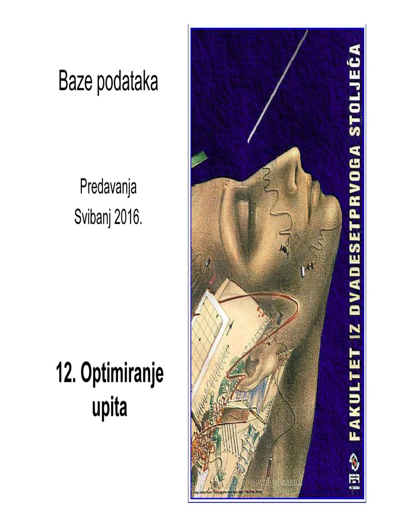 12 Optimiranje Upita PDF | PDF