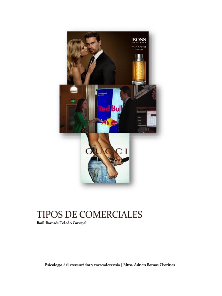 Tipos de Comerciales | PDF | Publicidad | Conceptos psicologicos