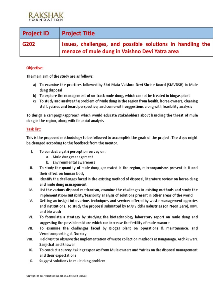 Mule Dung Crisis | PDF | Waste Management | Biogas