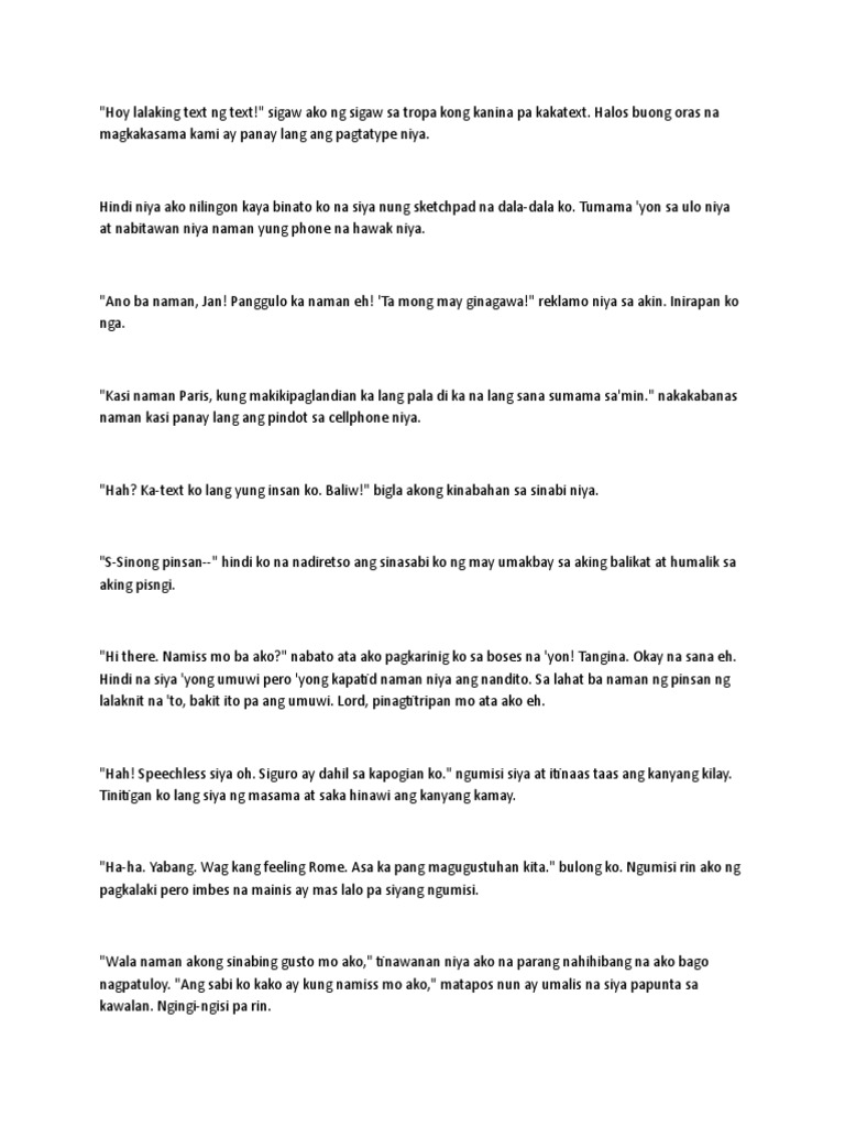 Tagalog Story | PDF