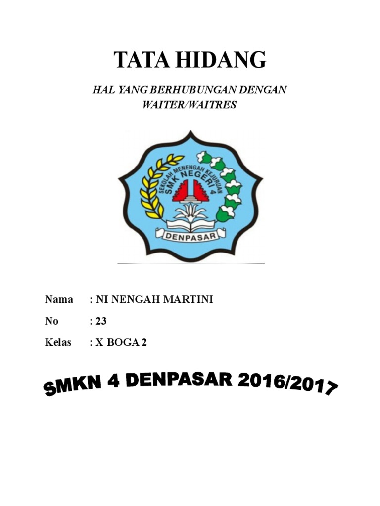 Tata Hidang | PDF | Memasak, Makanan, & Anggur