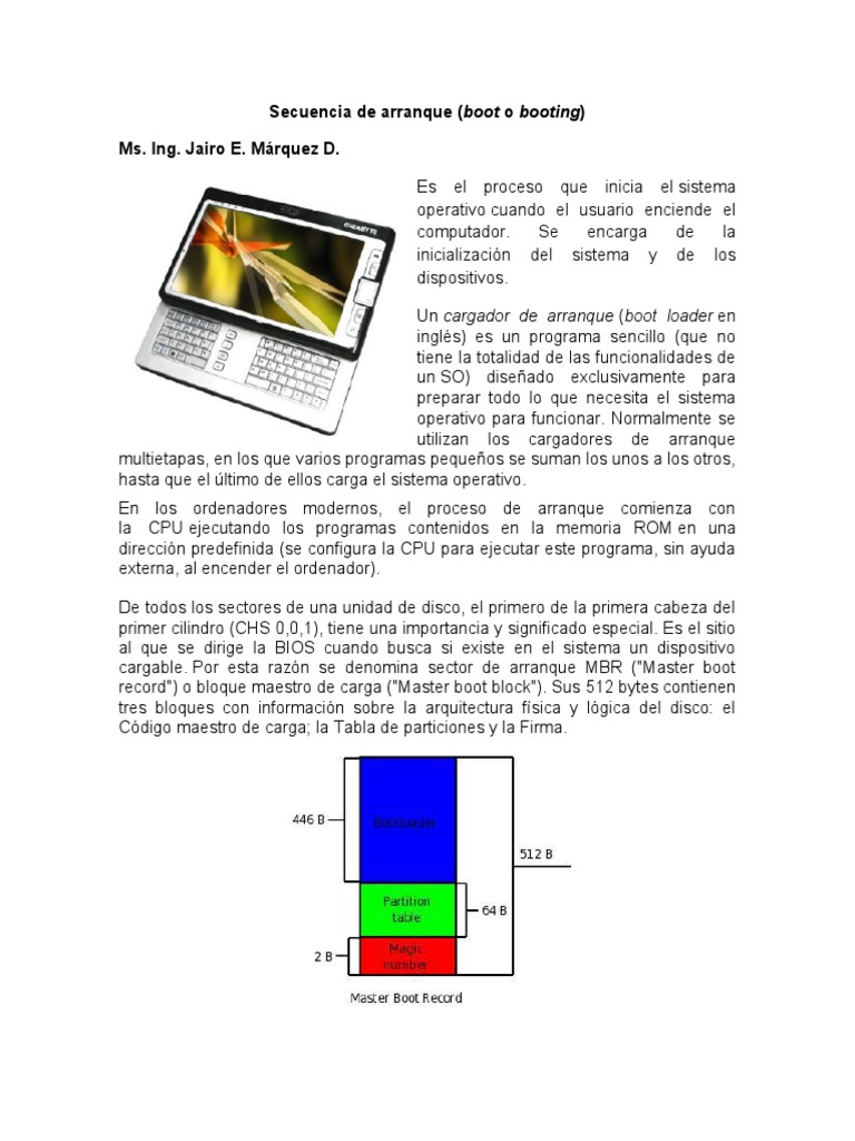 Proceso de Arranque del Sistema | PDF | Arranque | Kernel (sistema ...