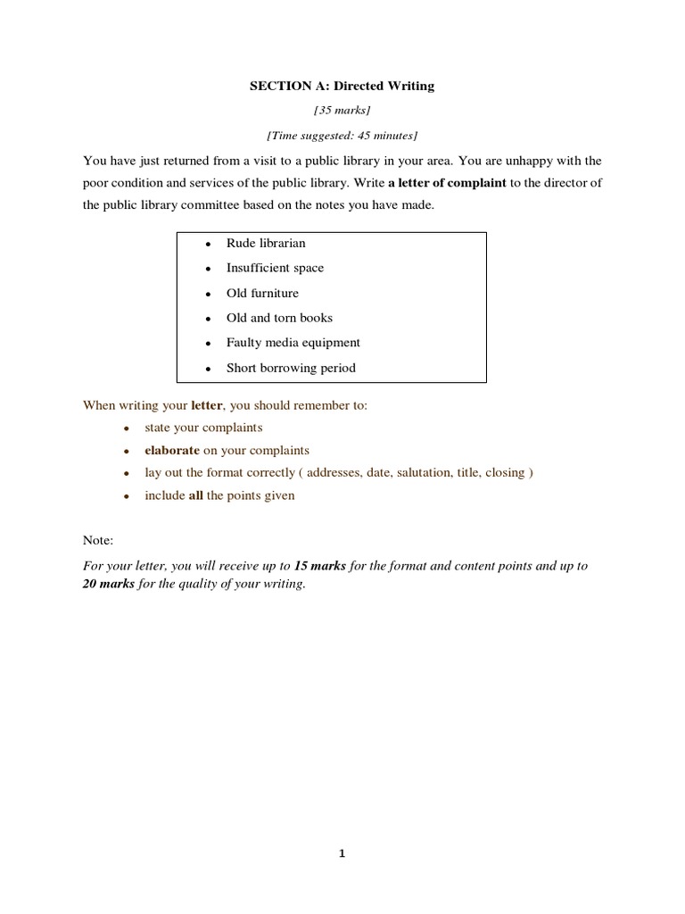 Form 5 English Exam Paper Guide | PDF