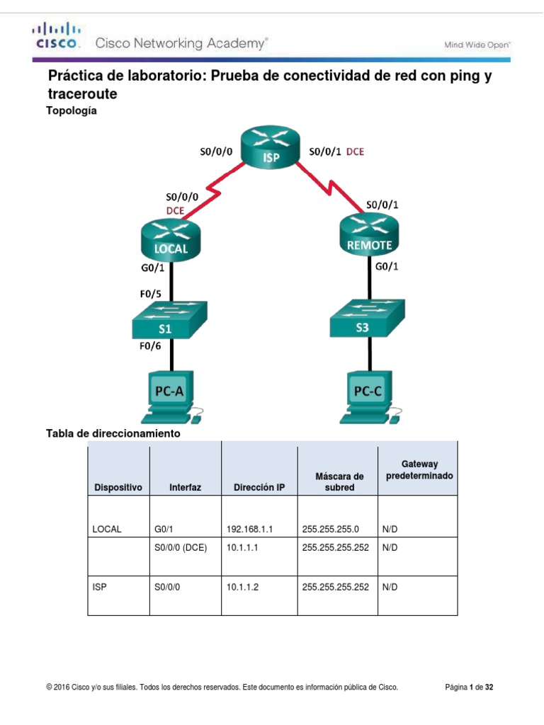 Practica 8 PDF | PDF | Enrutador (Computación) | Dirección IP