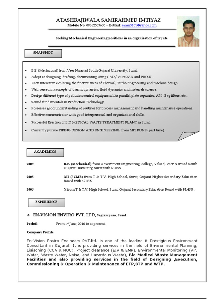 Resume Samir Ahmed | PDF
